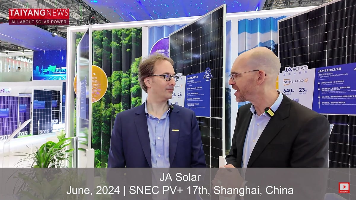 JA Solar’s Application-Specific N-TOPCon Module Series At SNEC